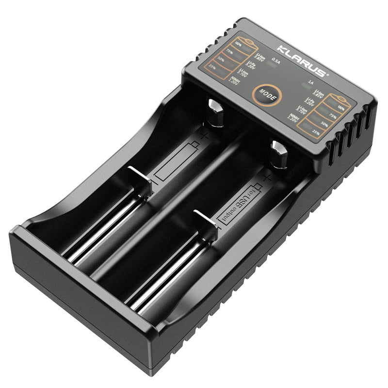 K2 Two-Cell Battery Charger – Fast & Smart Dual-Slot Charger for 18650 ...